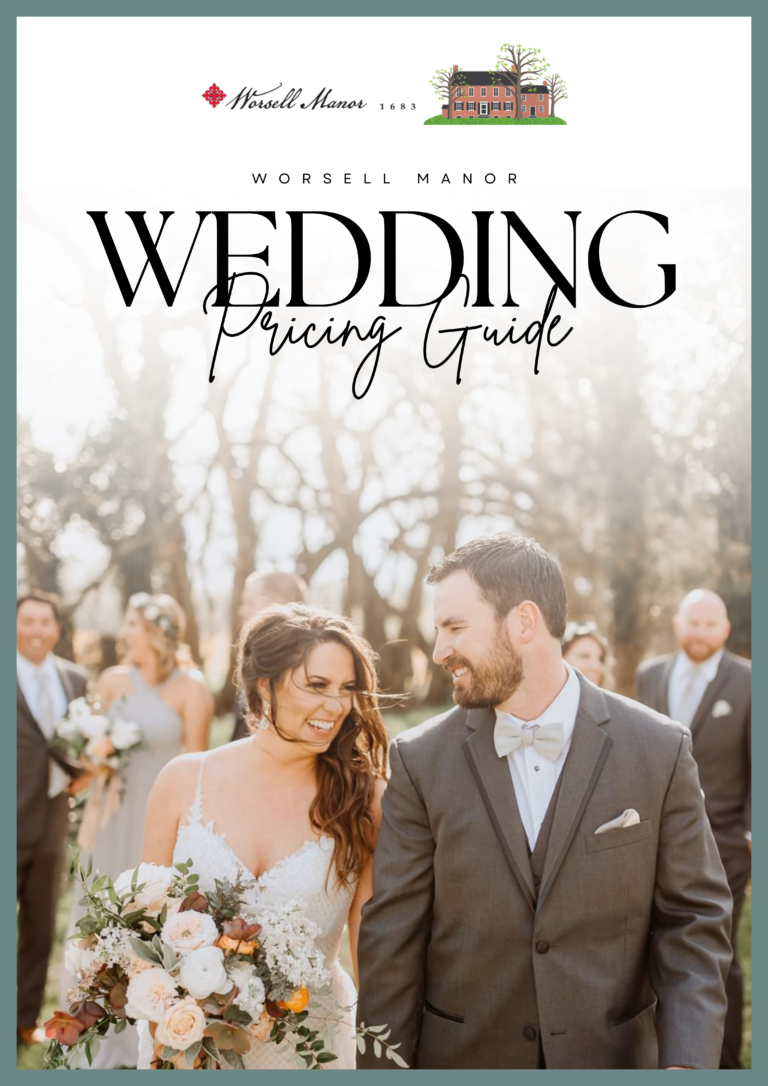Wedding Pricing Guide | Worsell Manor